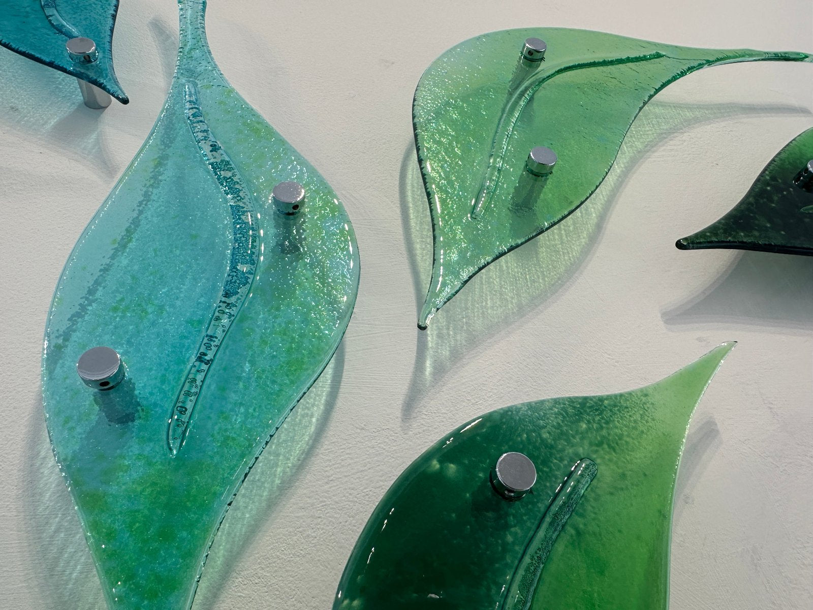 Artisan Bespoke Swirling Leaf Installation – Jo Downs Handmade Glass