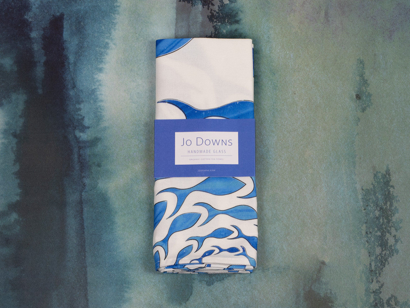 Tea Towel Organic Cotton - Fish – Jo Downs Handmade Glass