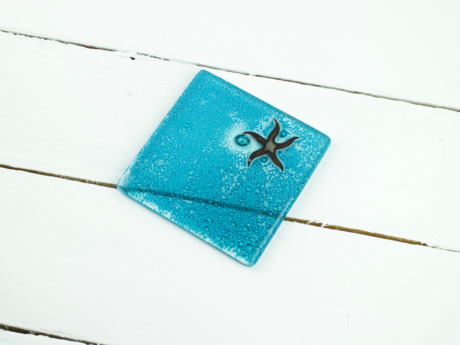 Topaz Starfish Coaster – Jo Downs Handmade Glass